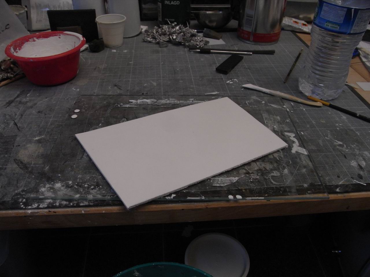 Preparing a Plaster Board | The Lazy Forger